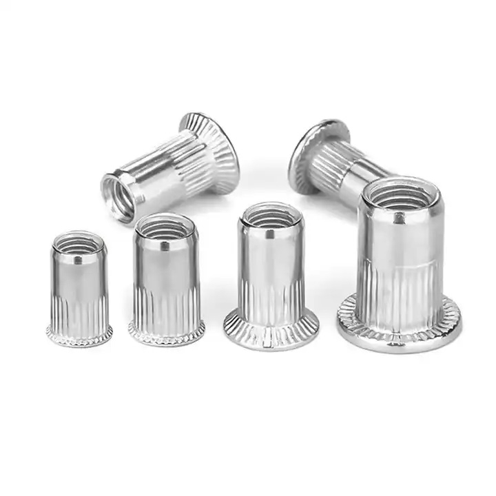 ZINC PLATED Carbon Steel 304 Stainless Steel Vertical Knurled Flat Head ...