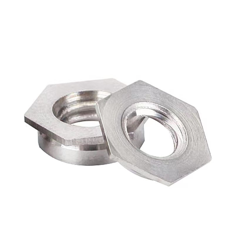M3 304 Stainless Steel Passivated Polished Plain Hex Flush Flare in ...