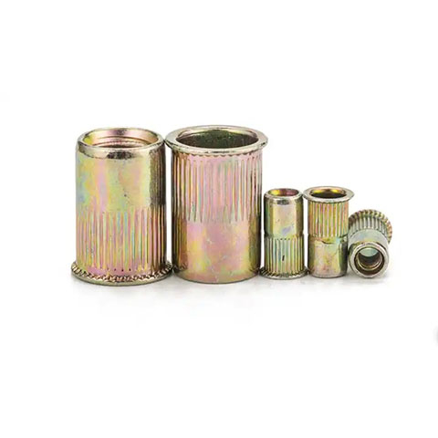 ZINC PLATED Carbon Steel 304 Stainless Steel Vertical Knurled Flat Head ...