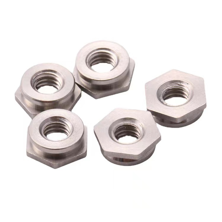 M3 Passivated Plain Polished 316 Stainless Steel HEX Flush Flare in Embedded Self Clinching ...