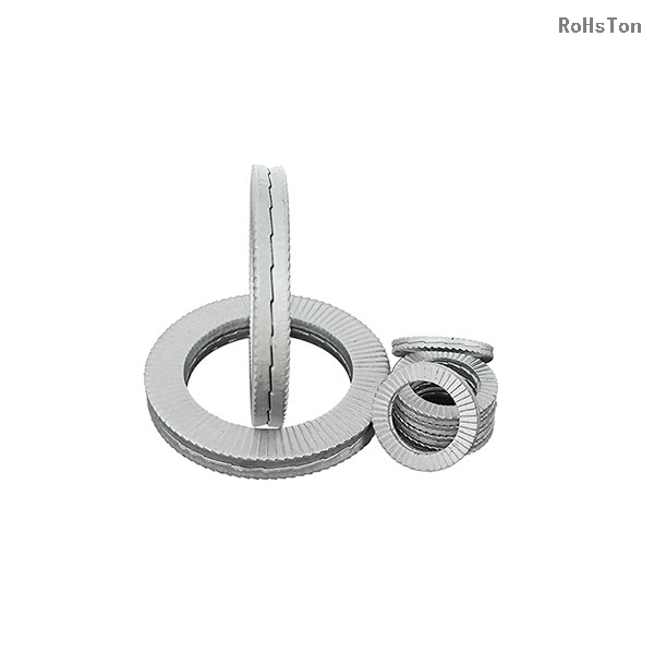 DIN25201 Dacromet 65Mn Steel Wedge Lock Washer Double Side Serrated ...