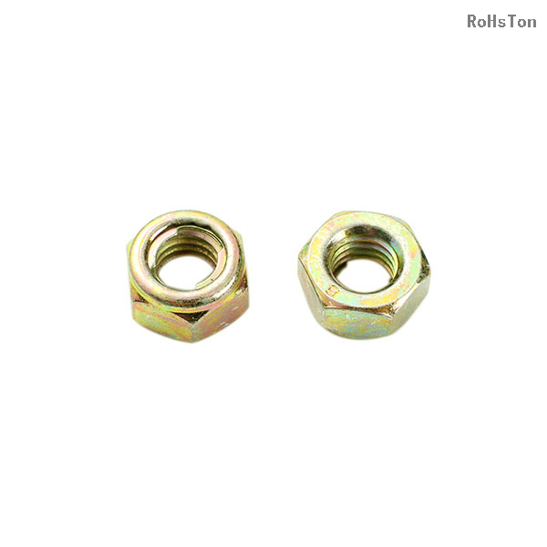 DIN980M Standard Yellow Galvanized Prevailing Torque Type Hex Lock Nut ...