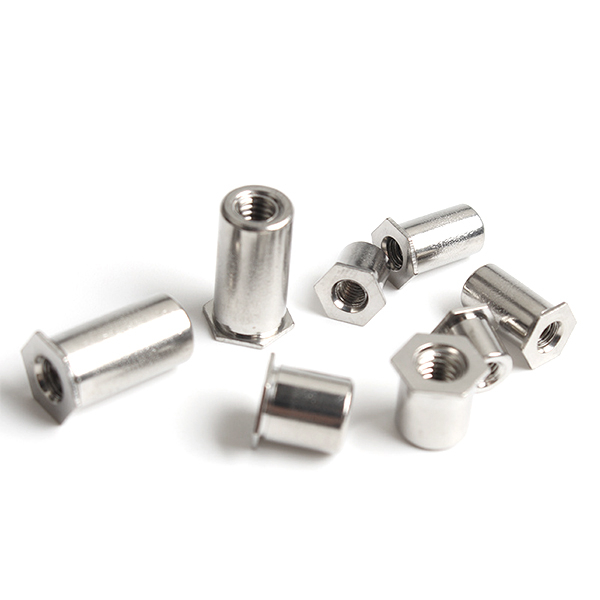 SOS Stainless Steel 304 Through Hole Threaded Flat Hex Head Self ...