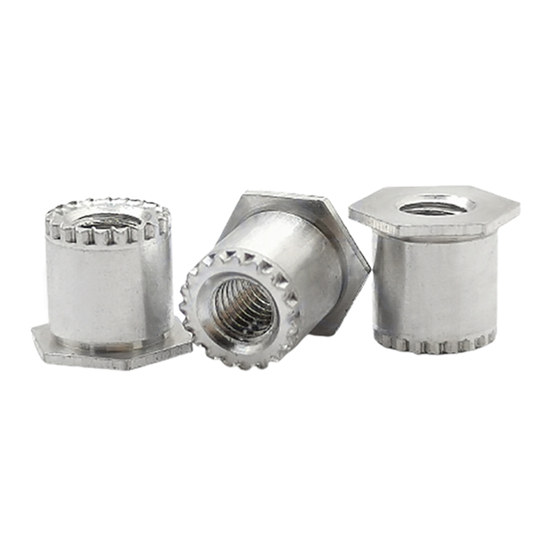 SOAG Aluminum Hex Head Annular Serrated End Through Hole Threaded ...